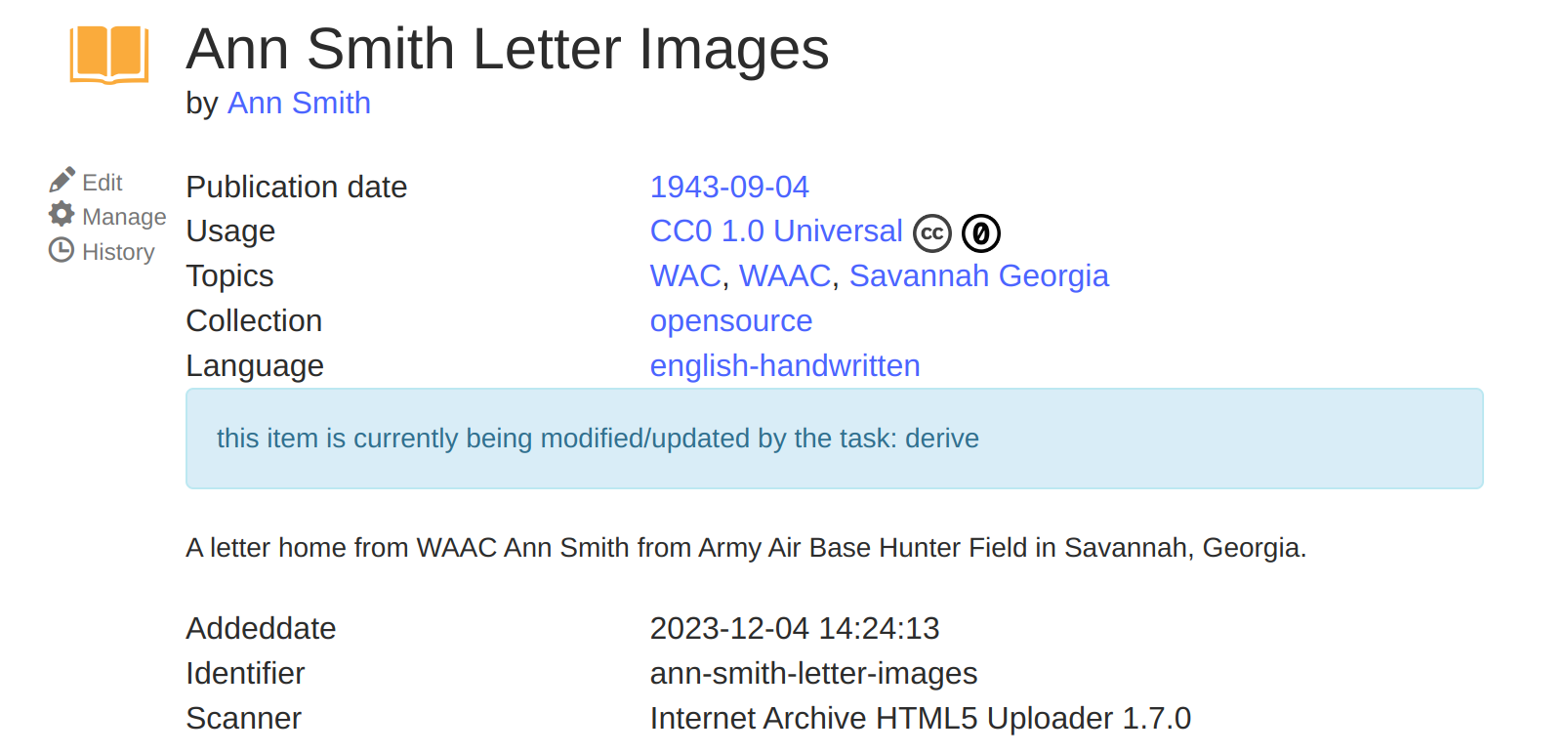 Internet Archive — IIIF | International Image Interoperability Framework